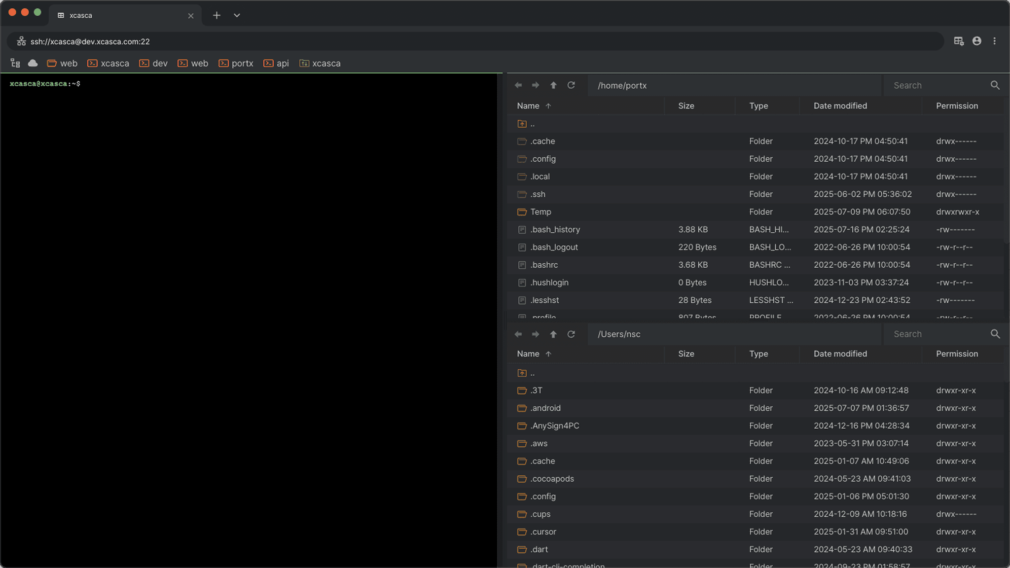 Xcasca - SSH & SFTP Client